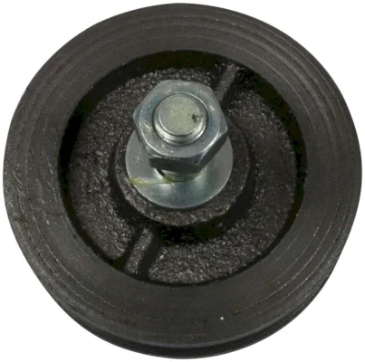 Blank portrulle m/leje-aksel 60 mm - Hængsler og greb - Nordjysk Beslag A/S