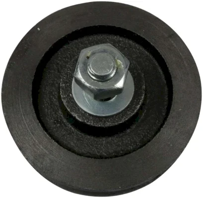 Blank portrulle m/leje-aksel 75 mm - Hængsler og greb - NETTOSKRUER.DK