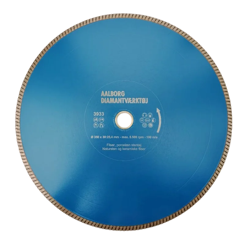 Diamantklinge blå Turbo Rondo 350 mm - Diamantklinger - NETTOSKRUER.DK